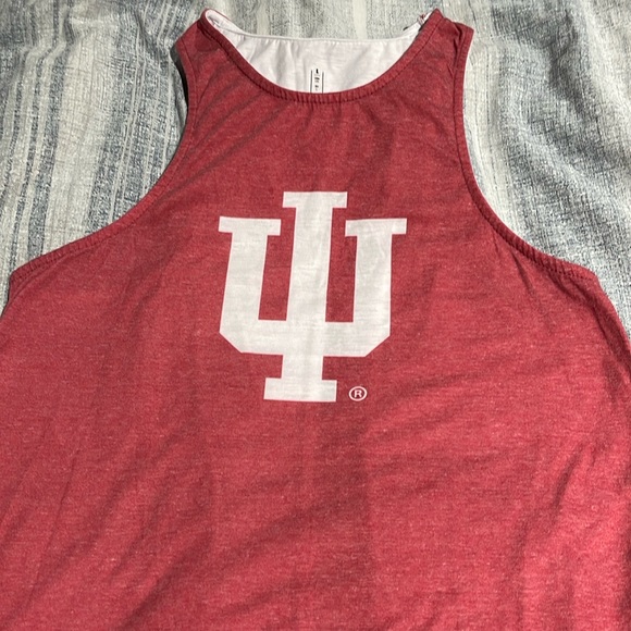 Tops | Indiana University Tank Top With Open Tie Back | Poshmark